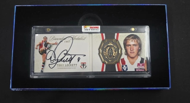 TONY LOCKETT 2024 AFL Select Brownlow Medallist Booklet Signature #10/ ...