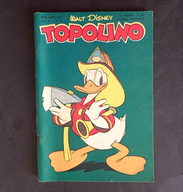 TOPOLINO LIBRETTO 21 Del 1950 Con Bollino - OTTIMO. Leggi descr EUR 99 ...