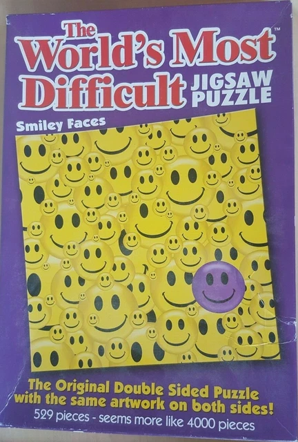 SMILEY FACES THE Worlds Most Difficult 529 Piece Jigsaw Puzzle 38X38Cm ...