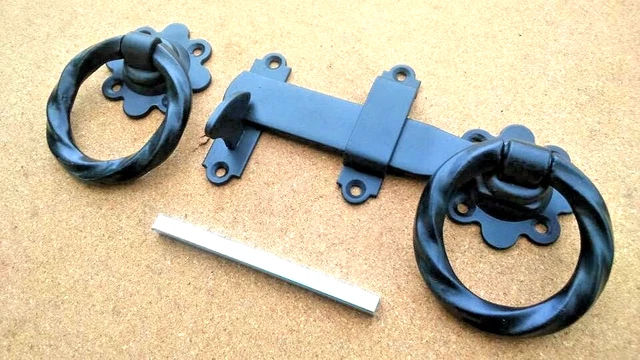 RING LATCH CATCH wooden gates fencing gate fittings door garden wooden ...