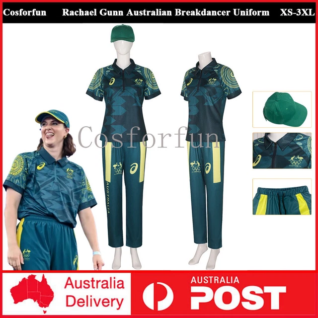 RACHAEL GUNN AUSTRALIAN Breakdancer Uniform Costume Raygun Polo Shirt ...