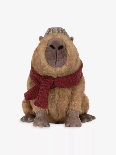 JELLYCAT SELFRIDGES EXCLUSIVE Clyde Capybara Hipster Soft Toy Plush 21cm PRESALE £85.00 ...