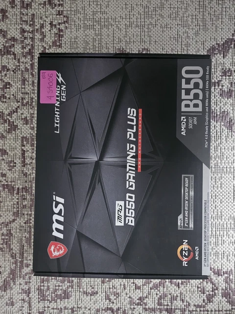 MSI MPG B550 Gaming Plus SOCKET AM4 Motherboard AMD ATX DDR4 NVMe PCIE ...