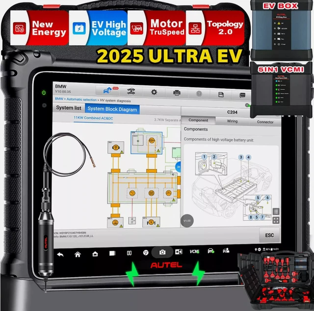 2025 AUTEL MAXISYS Ultra EV Top Diagnostic Scanner Tool VCMI ...