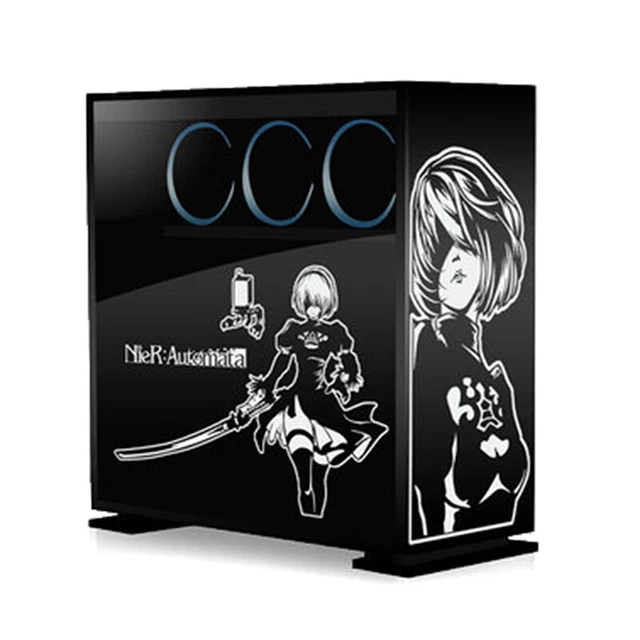 ANIME REMOVABLE WATERPROOF Sticker ATX Gaming PC Case Stickers Computer ...