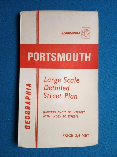 GEOGRAPHIA LARGE SCALE Detailed Street Map & Street Index - Portsmouth ...