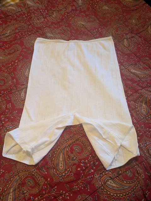 VINTAGE 1960S AMERICAN White Long Cotton Knickers Bloomers Directoire ...