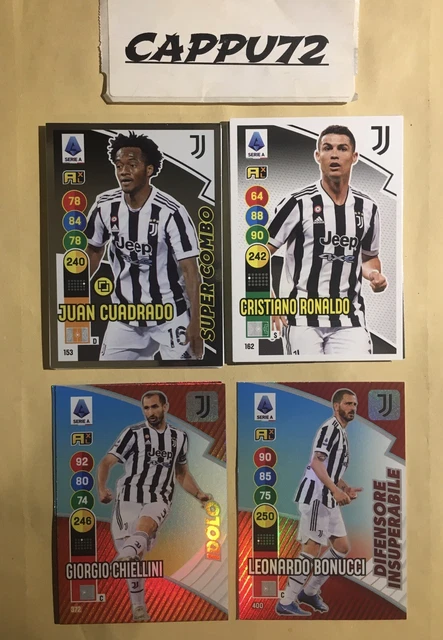 JUVENTUS CARDS COMPLETE Base + 3 Special Adrenalyn Xl Panini-2021 2022 ...