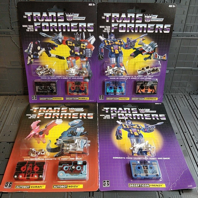 HASBRO REISSUE TRANSFORMERS Tape Cassette Bundle, New & Sealed, Great ...