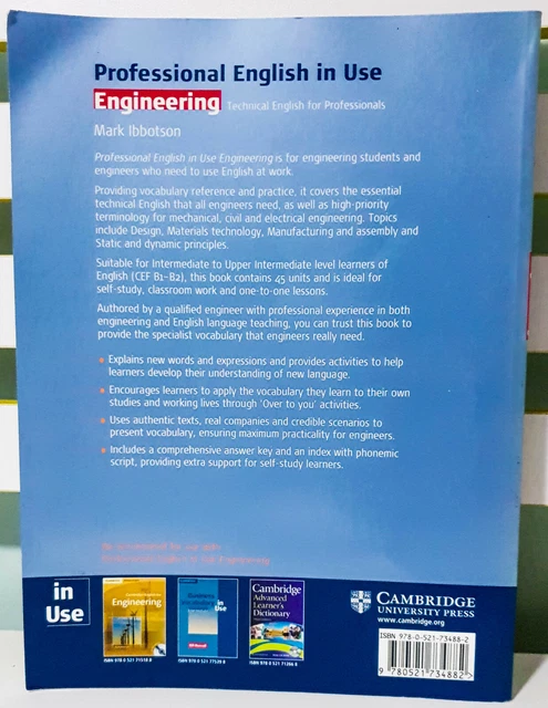 PROFESSIONAL ENGLISH IN Use Engineering With Answers: Technical English ...