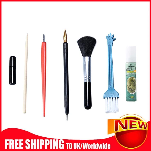 DIY WITH STICK Scraper Pen Drawing Tools Kit for Scraping Paintings ...