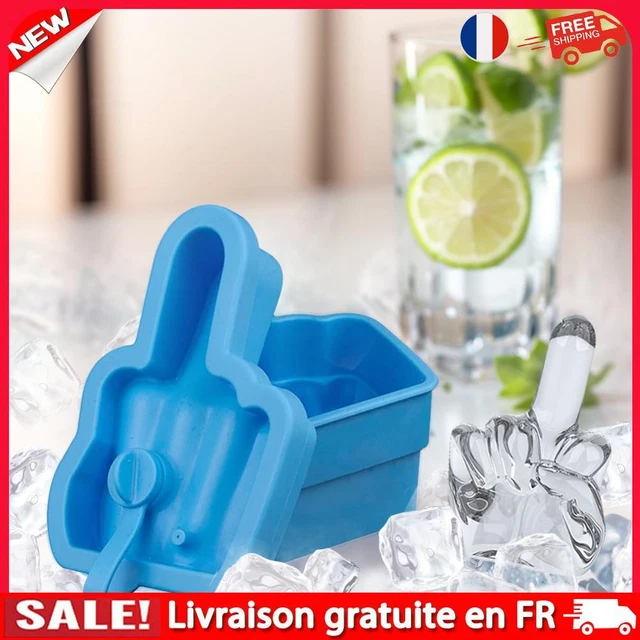 ICE CUBE MAKING Tool Middle Finger Ice Cube Mold Leakproof for Coffee ...