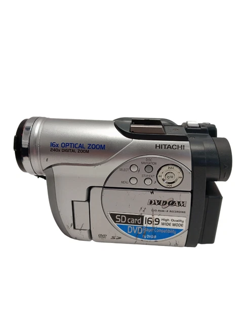 HITACHI DVD CAM dvd-r SD Video Camera Recorder camcorder DZ-MV750E ...