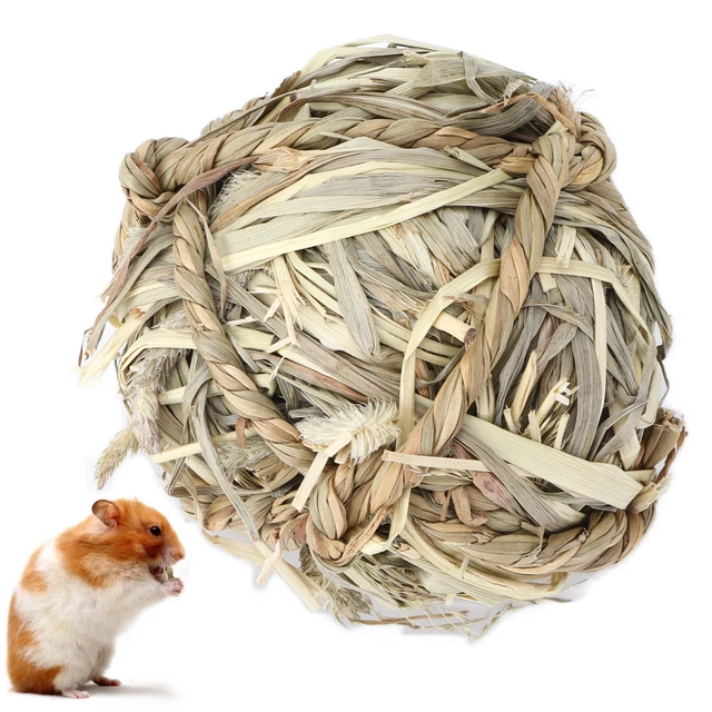 RABBIT BALLS SAFE Small Pets Seagrass Balls Relieve Boredom Chewable ...