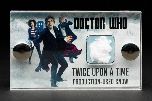 DOCTOR WHO PROP Twice Upon a Time Production Snow display with COA. £36 ...