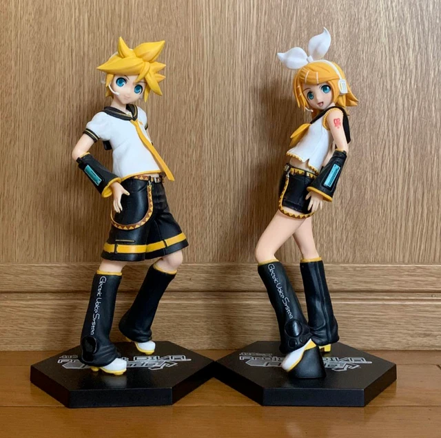 HATSUNE MIKU PROJECT DIVA Arcade Premium Figure Kagamine Len & Rin Set ...