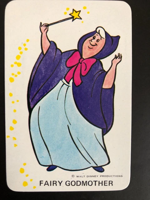 FAIRY GODMOTHER VINTAGE 1970s Disney Cinderella Girl Cartoon Newsagent ...