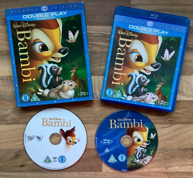 BAMBI DISNEY CLASSICS 5 Double Play Blu-Ray & Dvd Diamond Edition ...