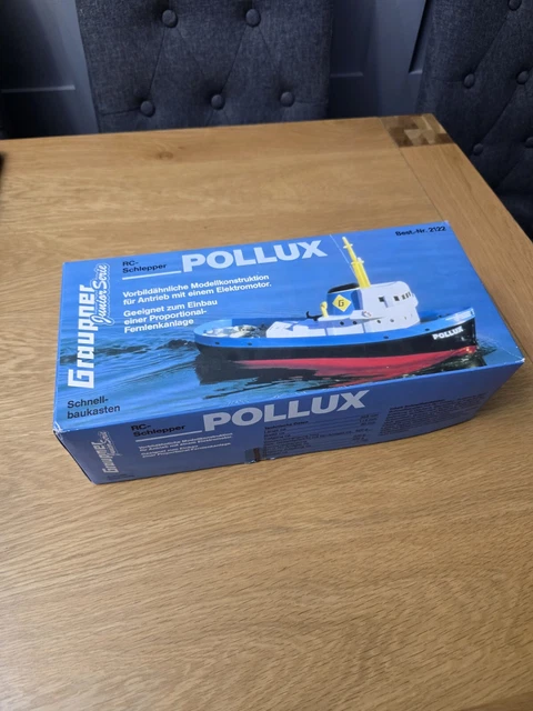VINTAGE GRAUPNER POLLUX TUGBOAT Full Kit . £60.00 - PicClick UK