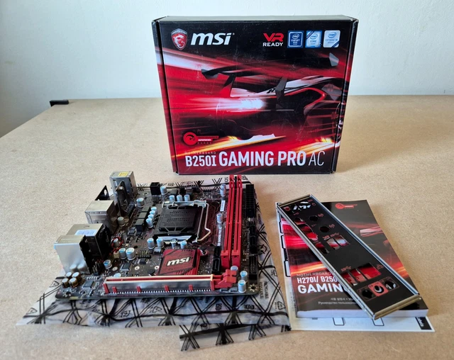 MSI B250I GAMING Pro AC s.1151 Intel 6th/7th gen ITX motherboard £1.17 ...