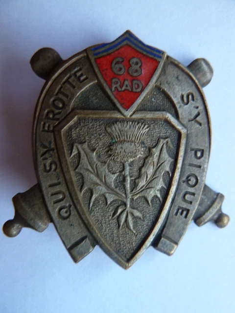 INSIGNE 68 RÉGIMENT d'Artillerie Divisionnaire 1939-40 EUR 50,00 ...