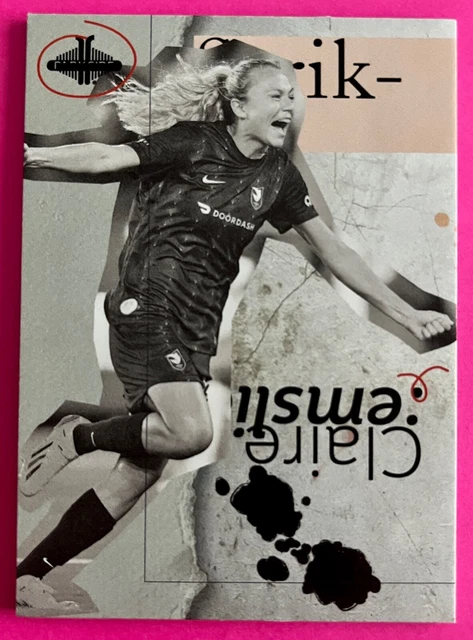 CARTE D'INSERTION CLAIRE Emslie 2022 Parkside NWSL Paramount STRIKERS ...
