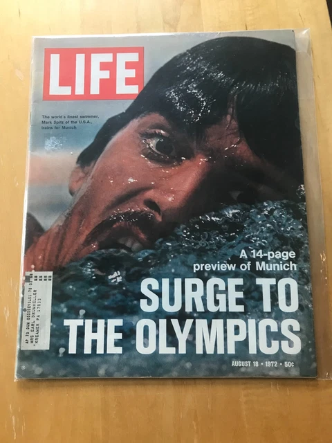 LIFE MAGAZINE AUGUST 18, 1972 Olympics, Mark Spitz £10.20 - PicClick UK
