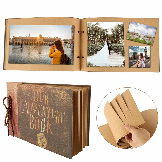 OUR ADVENTURE BOOK Family Memory DIY Photo Album Handmade Gift 40sheet ...