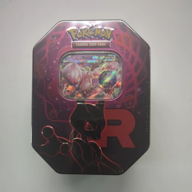 POKÉMON TCG DESTINED Rivals Team Rocket's Mewtwo EX Tin NEW AND SEALED ...