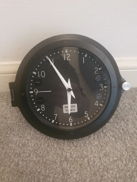 BRITISH ROYAL NAVY Admiralty Pattern Ships Submarine Bulkhead Clock £ ...