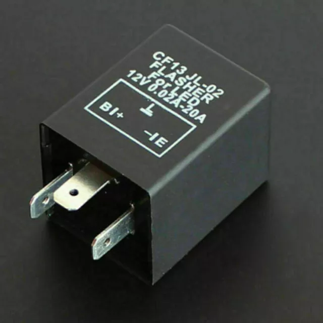 3-PIN CAR FLASHER Relay Fix LED Light Turn Signal Hyper Flash CF13 JL ... 3-PIN CAR FLASHER Relay Fix LED Light Turn Signal Hyper Flash CF13 JL ...