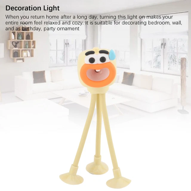 SUCTION CUP DESK Lamp Variable Shape Flexible Adjustment Funny Night ...