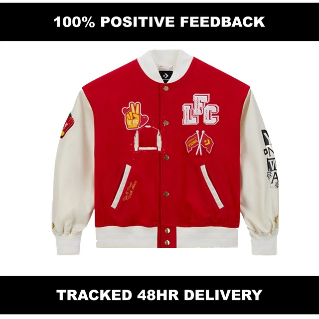 CONVERSE X LIVERPOOL FC Woven Varsity Jacket Limited Edition XXXL LFC ...