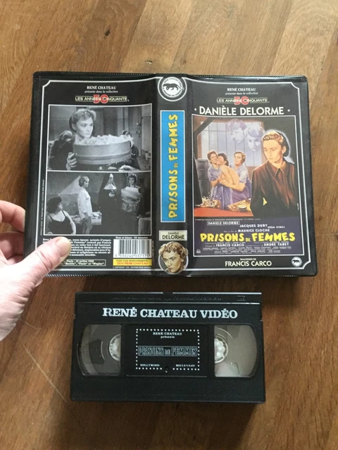 CASSETTE VIDEO VHS CINEMA RENE CHATEAU prisons de femmes carco daniele ...