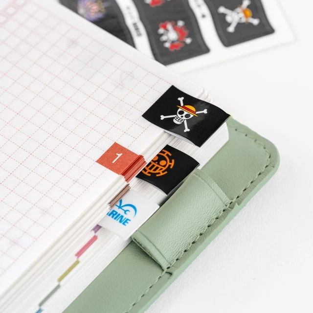 HOBONICHI PLANNER ONE PIECE magazine/pirate flag index sticker $33.76 ...
