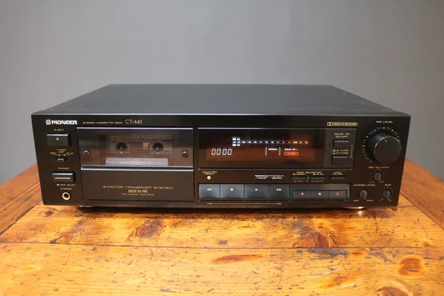 PIONEER CT-445 CASSETTE Deck Tape Recorder Player Dolby B C HX Pro HiFi ...