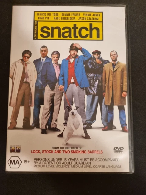 SNATCH DVD 2000 Region 4 Brad Pitt, Jason Statham, Benicio Del Toro £6.10 - PicClick UK