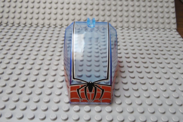 LEGO TRANS-MEDIUM BLUE Windscreen 8x6x4 Canopy Hinge & Spider-Man ...
