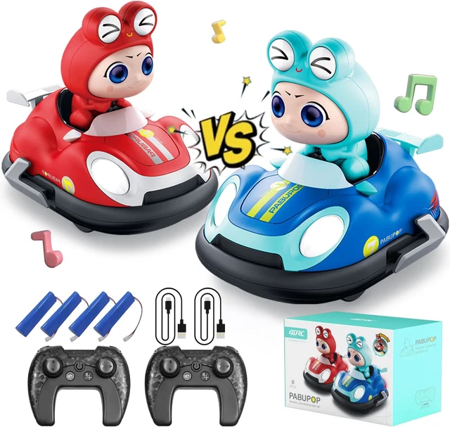 4DRC Y7 REMOTE Control Bumper Cars for Kids 6-12, Cartoon Cars with ...