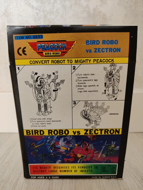 BIRD ROBO VS Zectron vintage Transformers bootleg PEACOCK - Knock-off ...