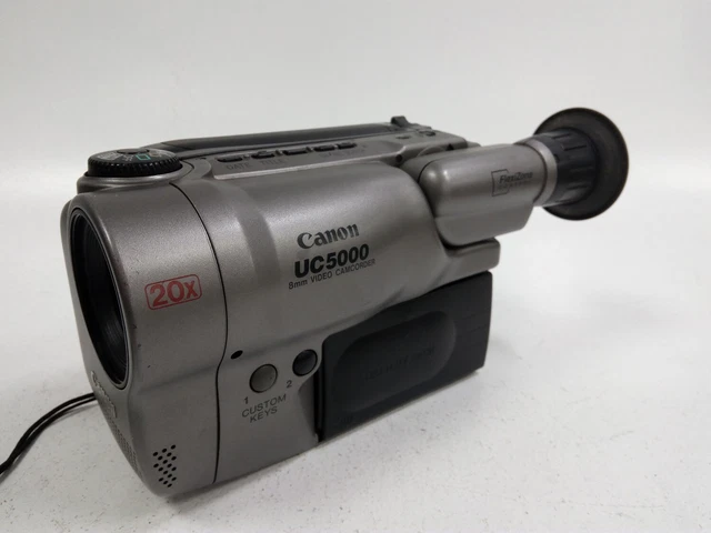 CANON UC 5000 8mm Video Camcorder 20x Zoom Untested Spares Or Repairs ...