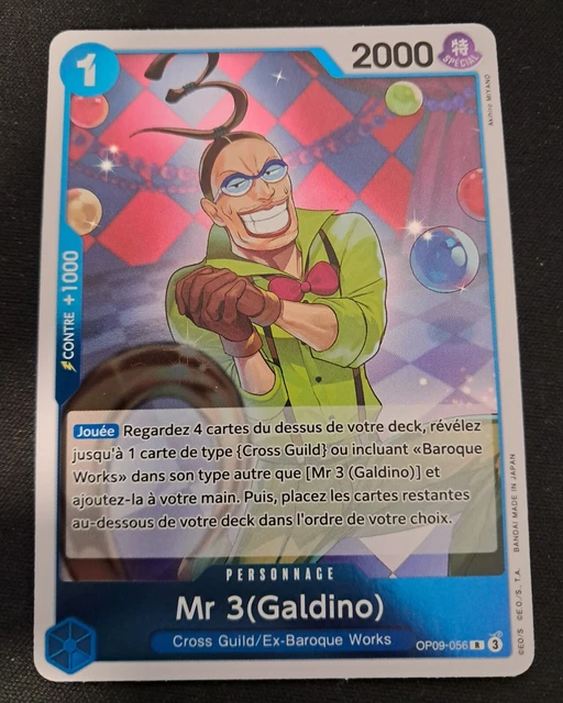 ONE PIECE CARD Rare Holo Game Carte Francaise Mr 3 Op09-056 R Fr Mint Neuf EUR 1,50 - PicClick FR