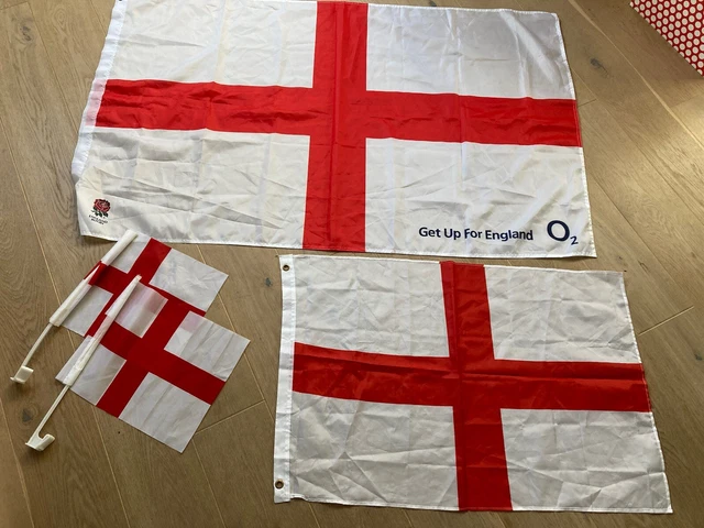 LARGE ENGLAND RUGBY Union Flag, Car Flags £0.99 - PicClick UK