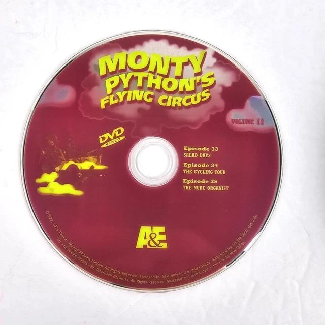 MONTY PYTHON'S FLYING Circus Volume 11 Disk Only Replacement DVD Clean ...