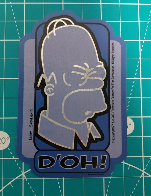 VINTAGE PRISM STICKER Vending Machines The Simpsons 2003 Homer Simpson ...