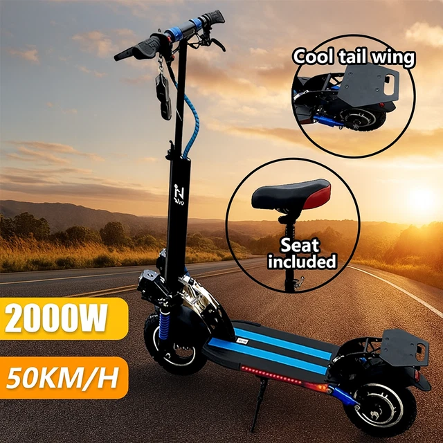 PORIYA FOLDABLE ELECTRIC Scooter 2000W 50KM/H Commuter Adult Off Road E ...