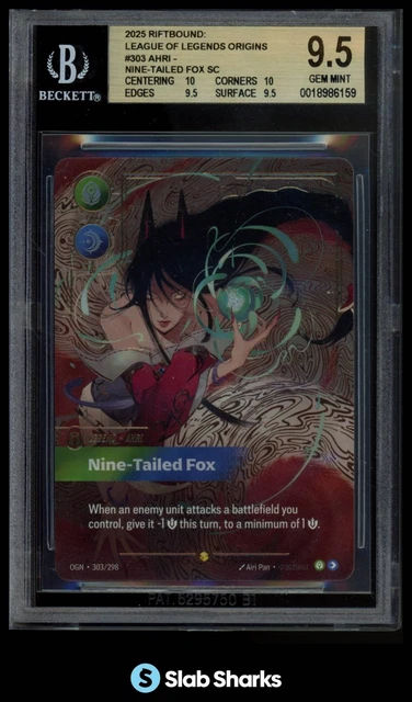 2025 RIFTBOUND: LEAGUE Of Legends Origins #303 Ahri-Nine-Tailed Fox Sc ...