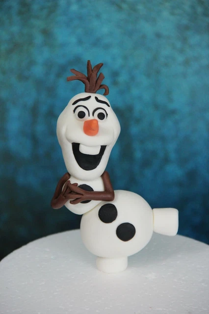 FROZEN OLAF SNOWMAN inspired handmade edible figurine cake topper ...