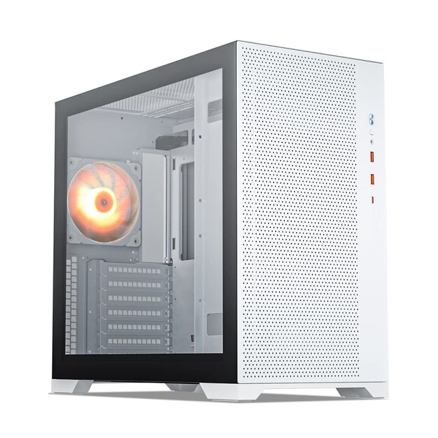 OPEN BOX MESH-7C High-Airflow Mesh Gaming Case Compact ATX PC Case Type ...