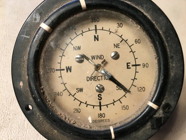 EDISON WIND DIRECTION Indicator Meter, sn 23376 $58.27 - PicClick AU